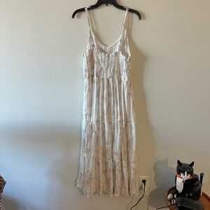 Me 2 Magic | Dresses | Me 2 Magic Anthropologie Boho Maxi Dress Ivory ...